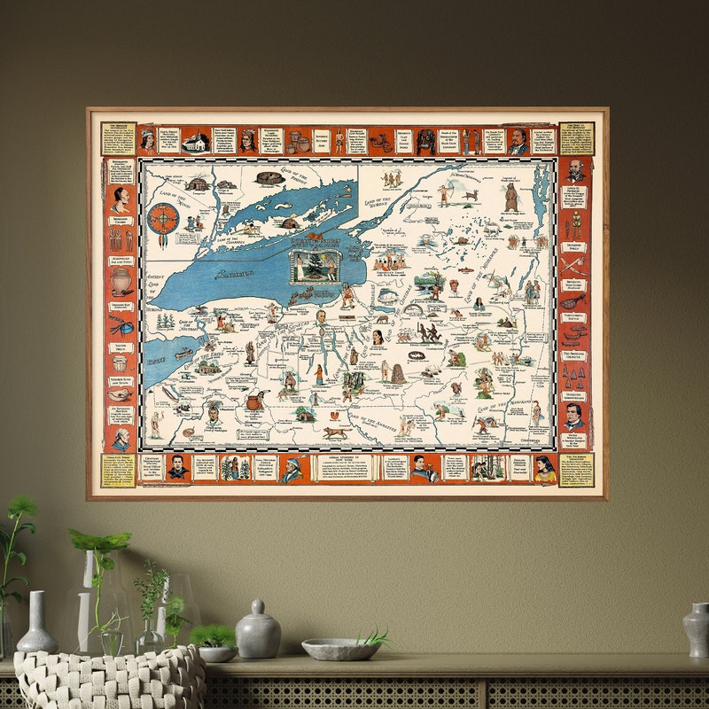 Native American Map - Etsy