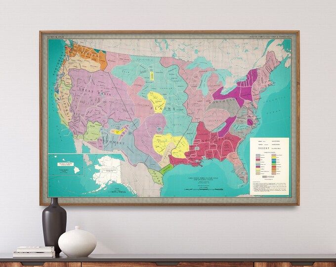 Native American Tribes in 1650 1867 Map, American History, Indian ...