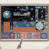 Apollo 11 Landing Mission Vintage Chart Print NASA Space Poster Home ...