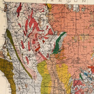 Geological Map of California, Geologic California Map Poster ...