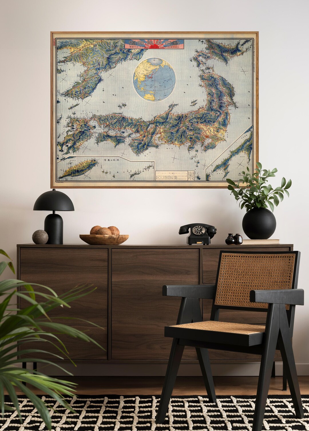 Vintage Japan Map Print: 1921 Japanese Home Decor Wall Art - Etsy