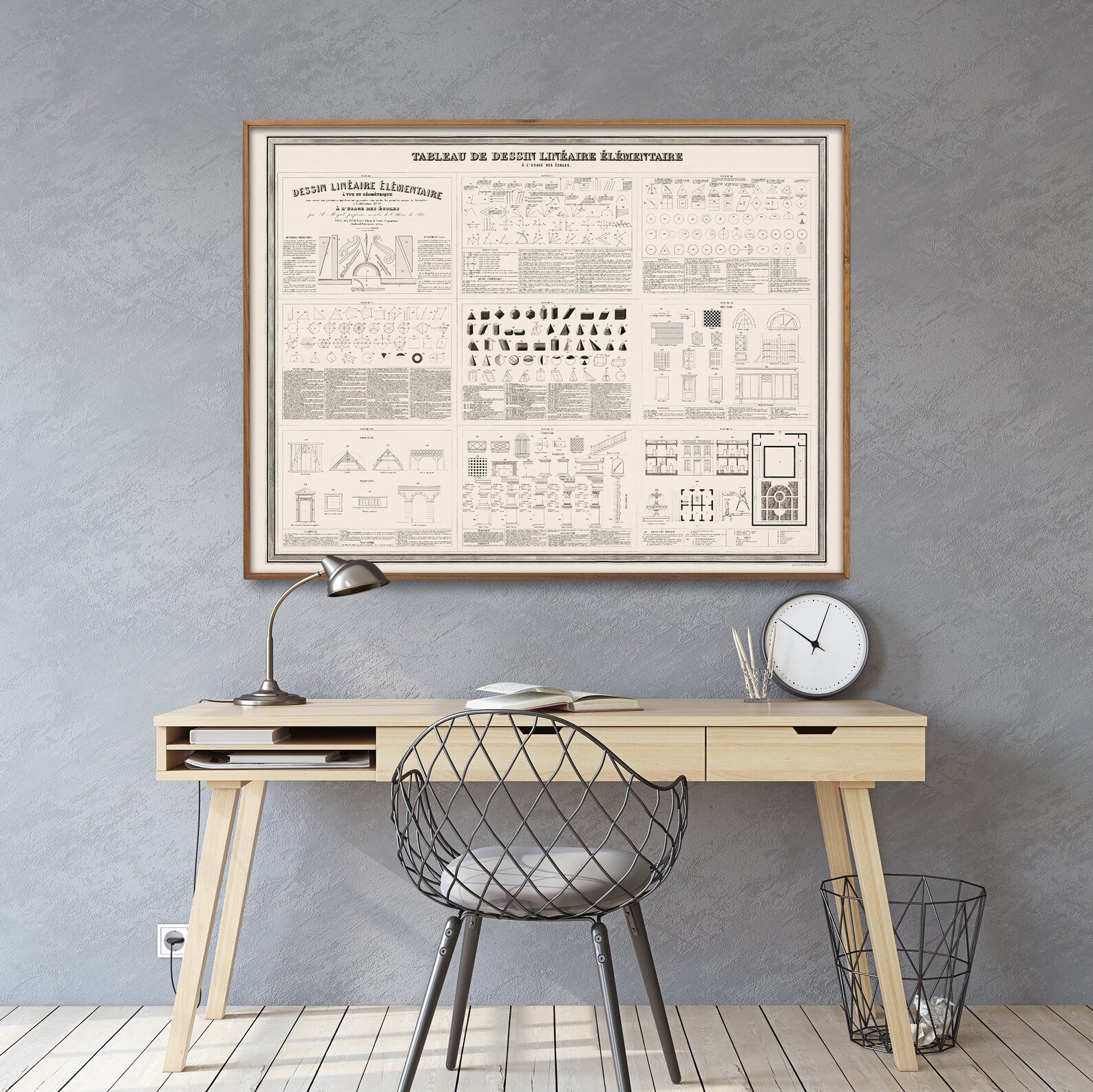 Technical Drawing Vintage Chart Print| Architectural & Engineering ...