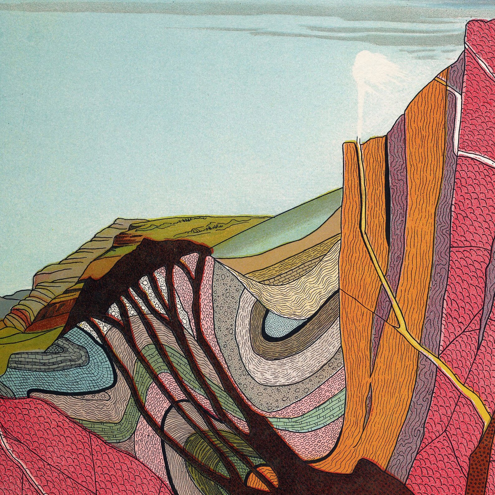 Geology Chart Geological Cross Section Poster Geological Art - Etsy Canada