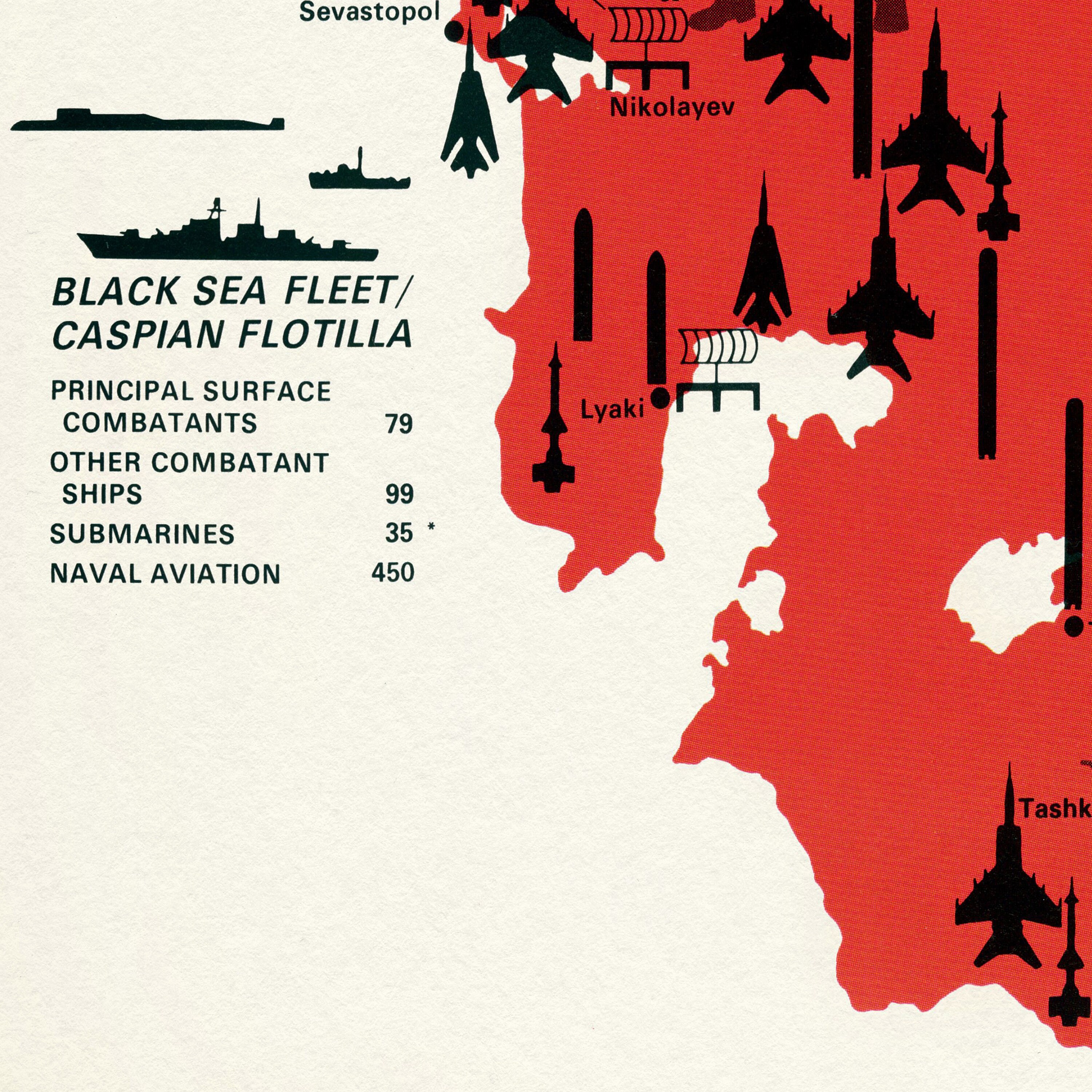 The Soviet Union Vintage Military Map Print USSR Poster Cold - Etsy