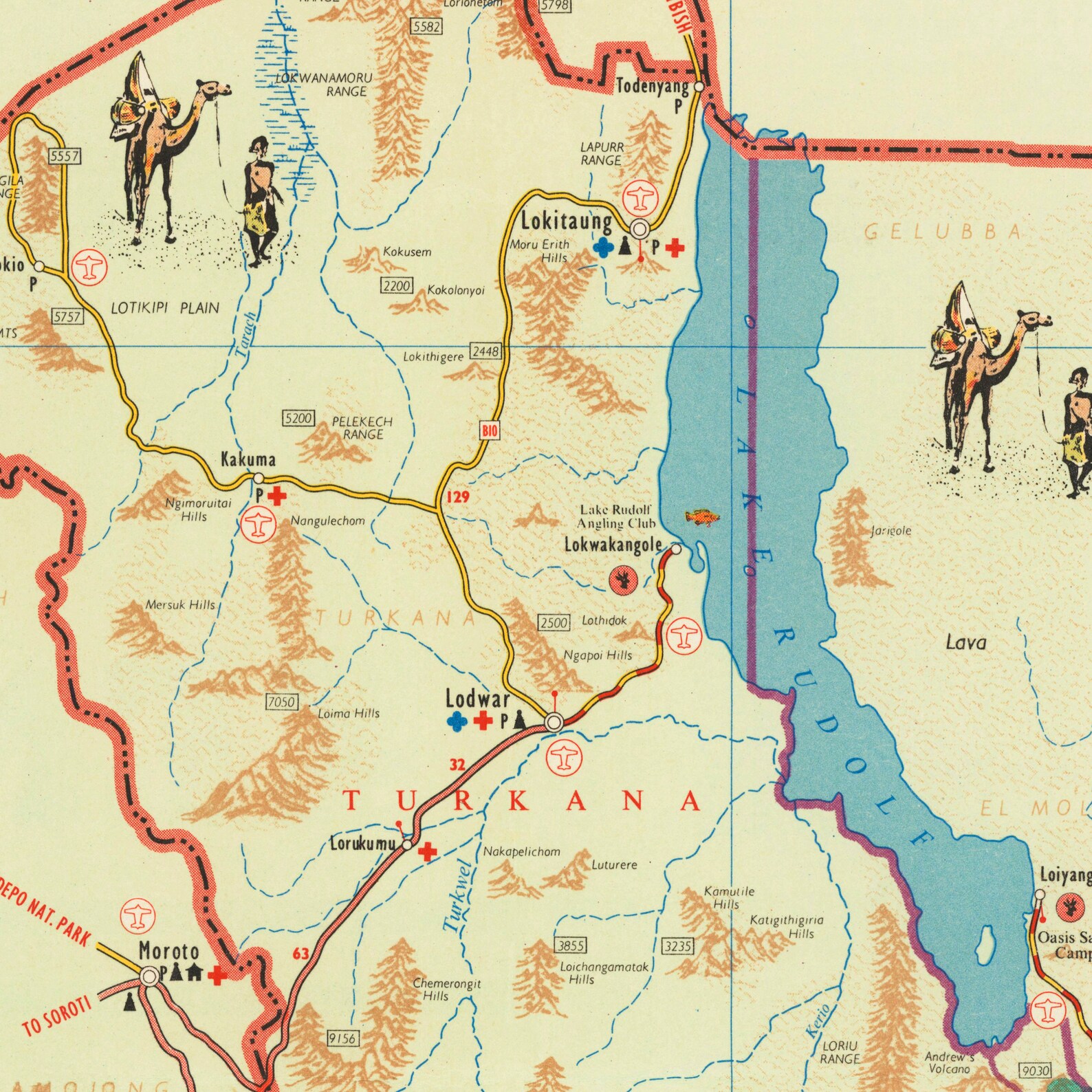 Kenya Map Kenya Poster Map of Kenya Wall Art Vintage Map - Etsy