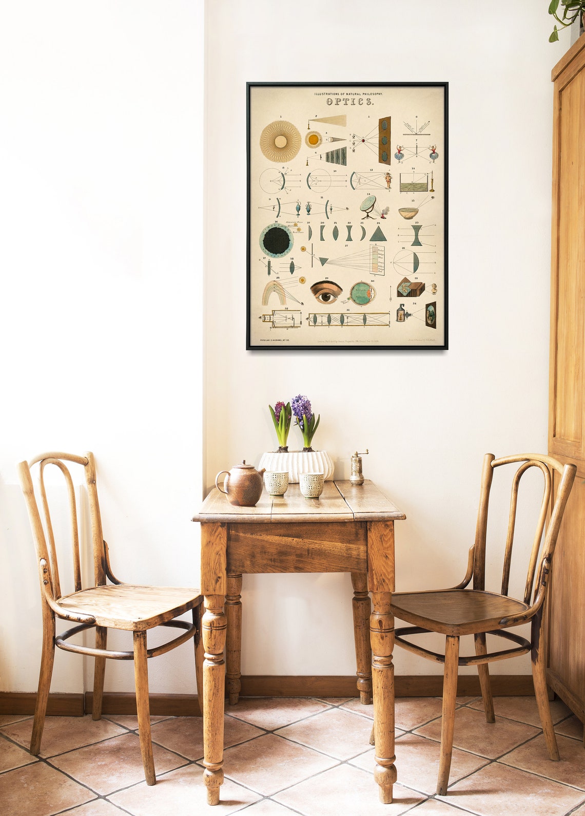 Vintage Science Poster Optics Wall Art Scientific - Etsy