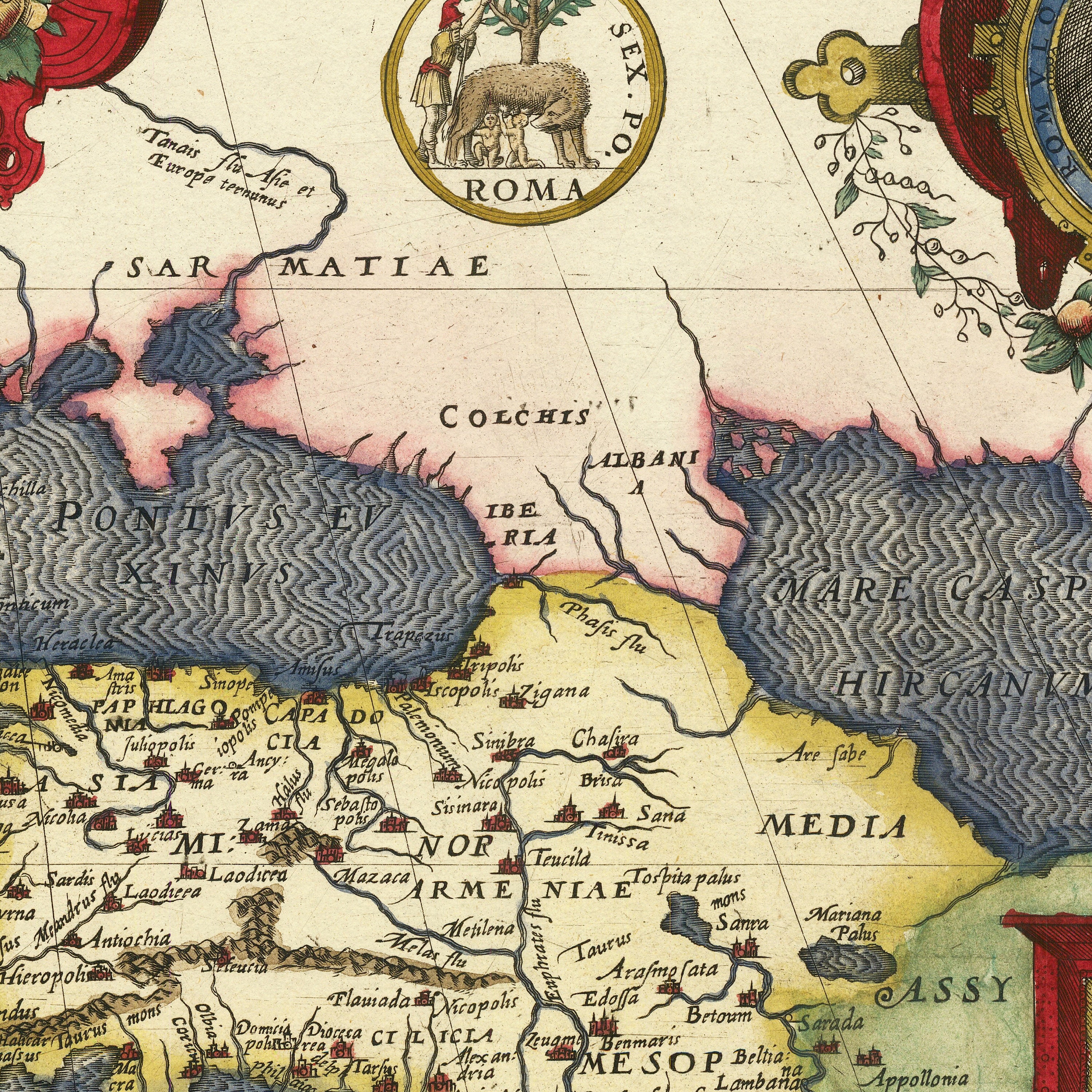 Ancient Roman Empire Map Print: 1581 Historical Wall Art - Etsy