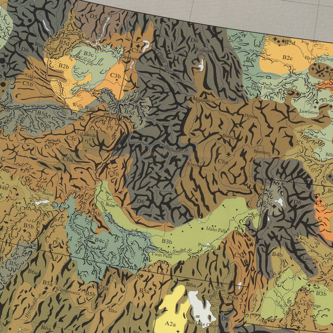 Soil Map of United States Vintage USA Geologic Map Print Us - Etsy