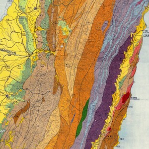 Geological Map of Taiwan| Geologic Taiwan Map| Geology Map| Taiwan ...