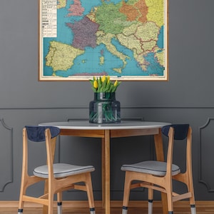 WW2: Military Map of Europe Vintage Map Print, Wall Art Home Gift - Etsy