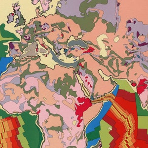 Geological World Map| Geological Ocean Chart| Pictorial Map| Science ...