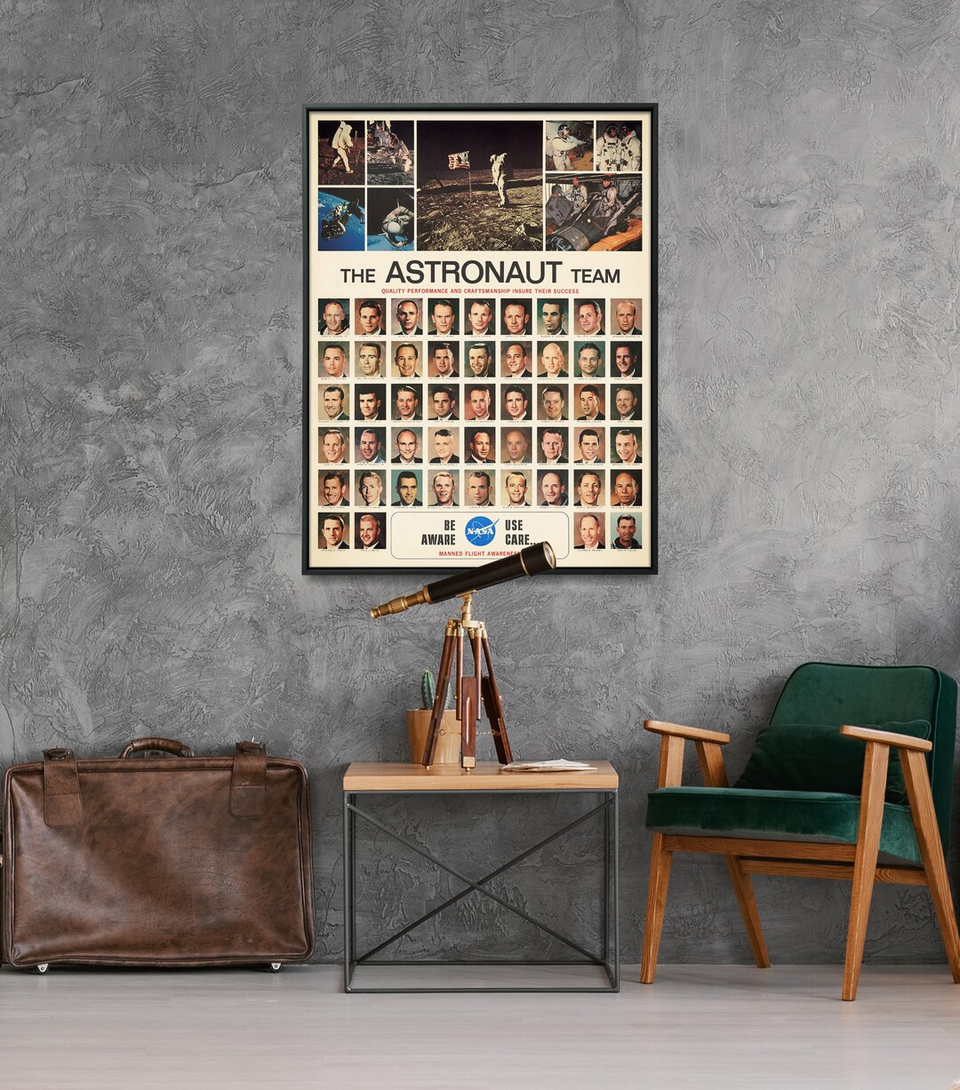 NASA Astronauts - Vintage Chart Print, Wall Art Home Gift - Etsy