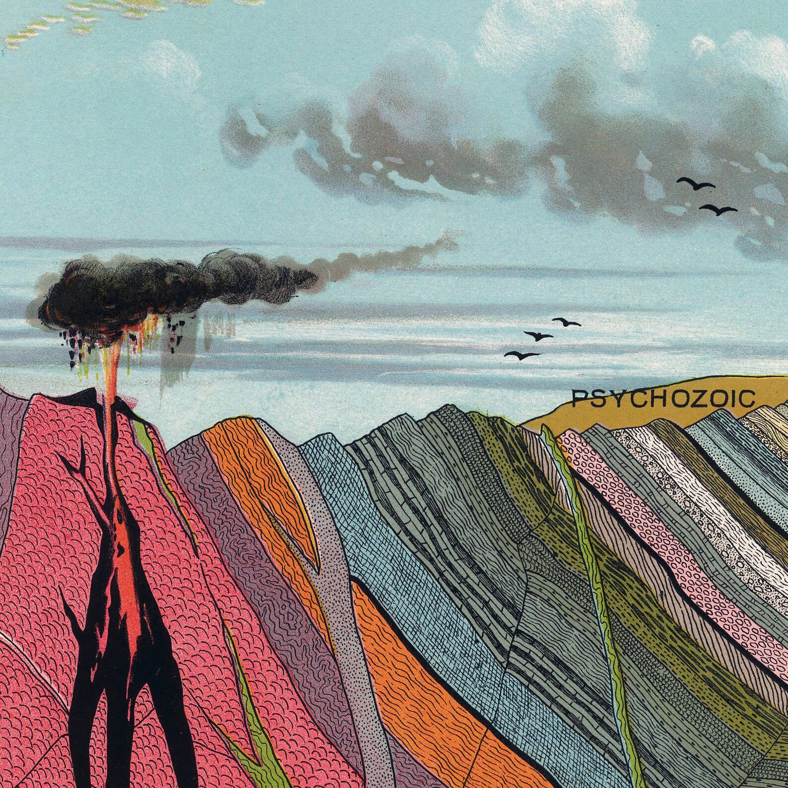 Geology Chart Geological Cross Section Poster Geological Art - Etsy Canada