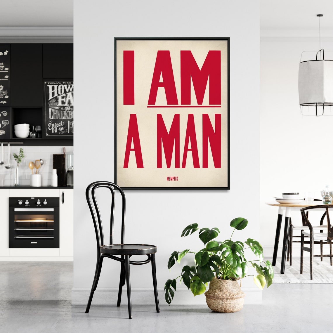 I Am A Man Poster Print Restored Reproduction Print Social - Etsy