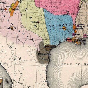 Linguistic Map of American Indians, Native American Language Map ...