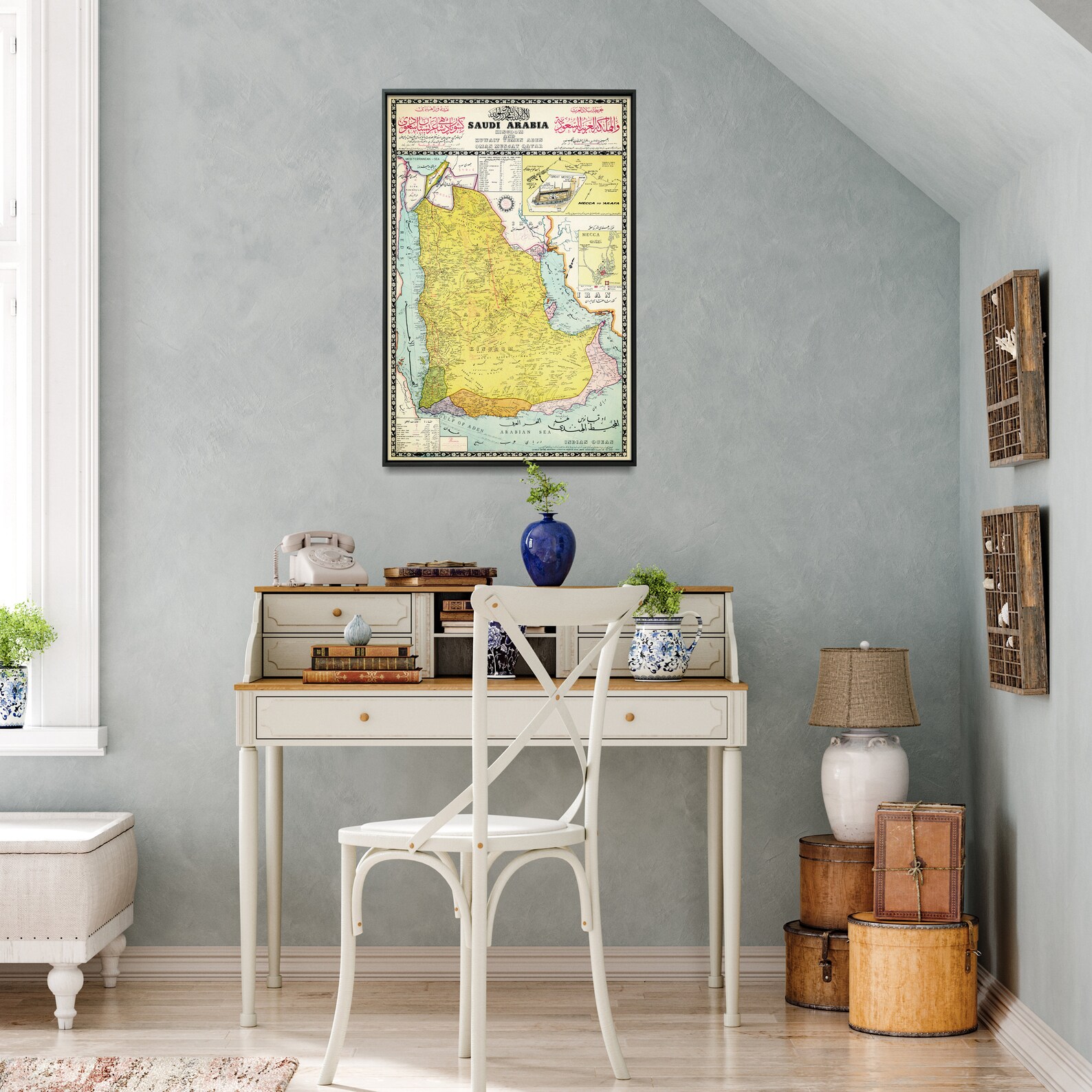 Old Map of Saudi Arabia Arabian Peninsula Map Saudi Arabia - Etsy