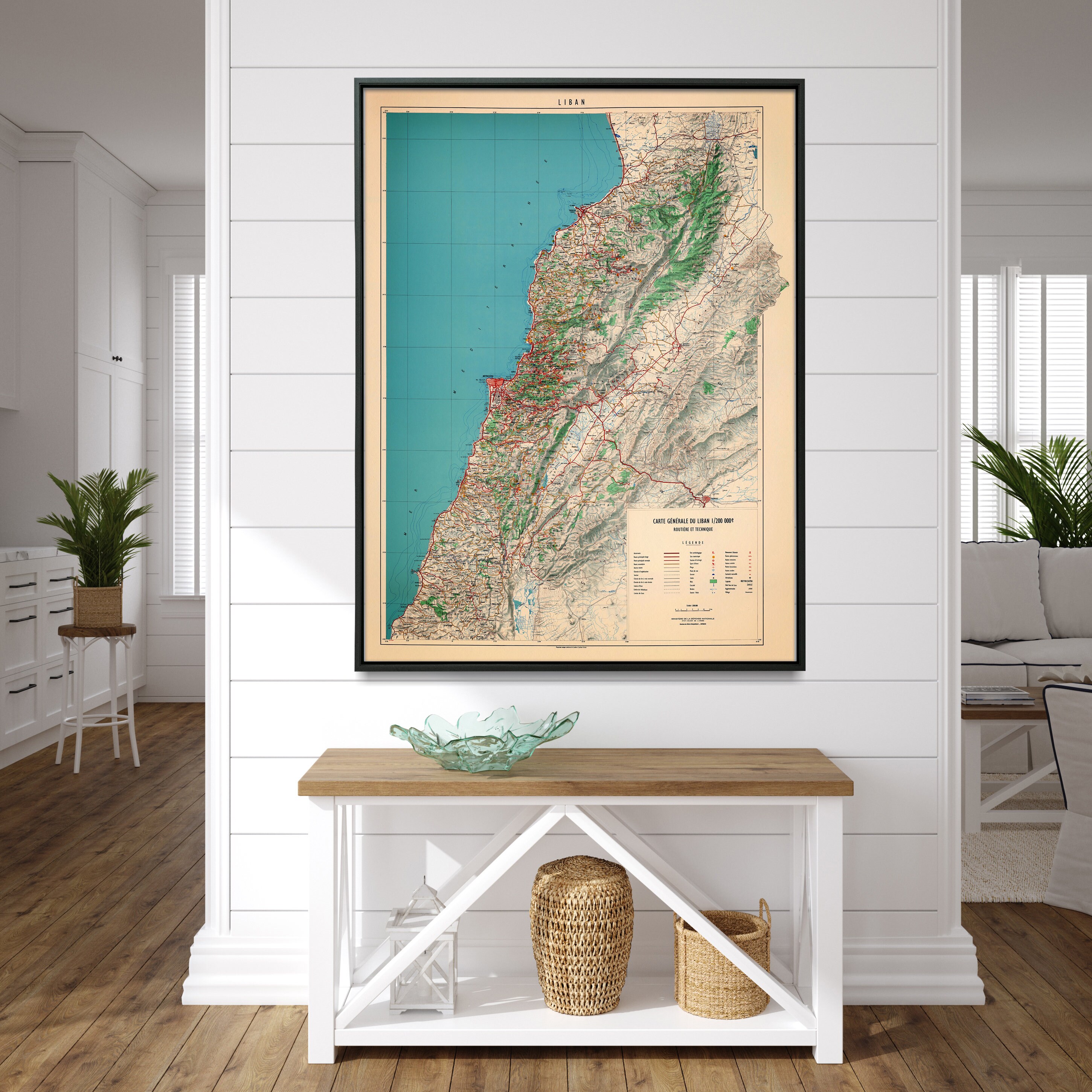 Old Map of Lebanon Lebanon Wall Art Gifts Art Poster - Etsy Australia
