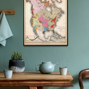 Linguistic Map of American Indians, Native American Language Map ...