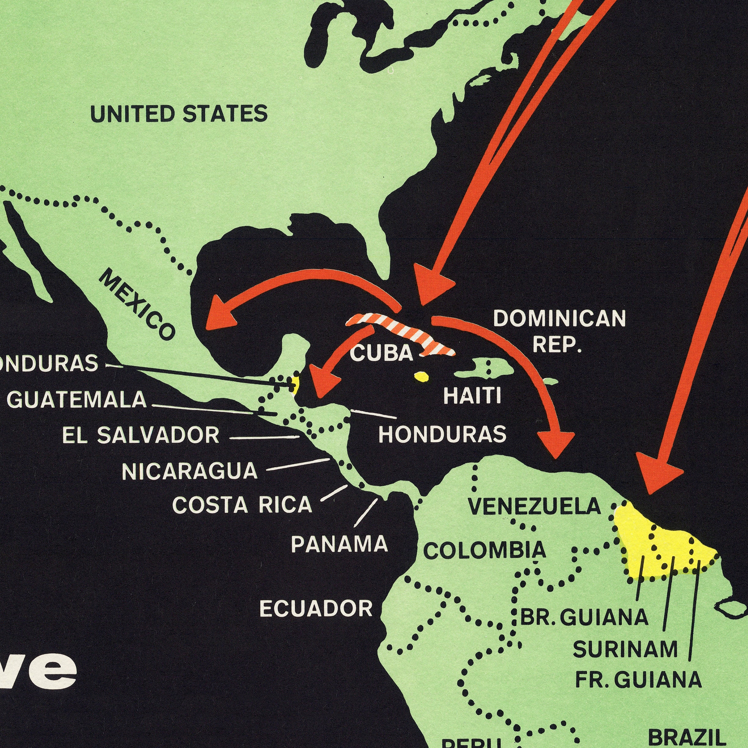 Cold War Era Map Poster Red Offensive Vintage Map Print - Etsy