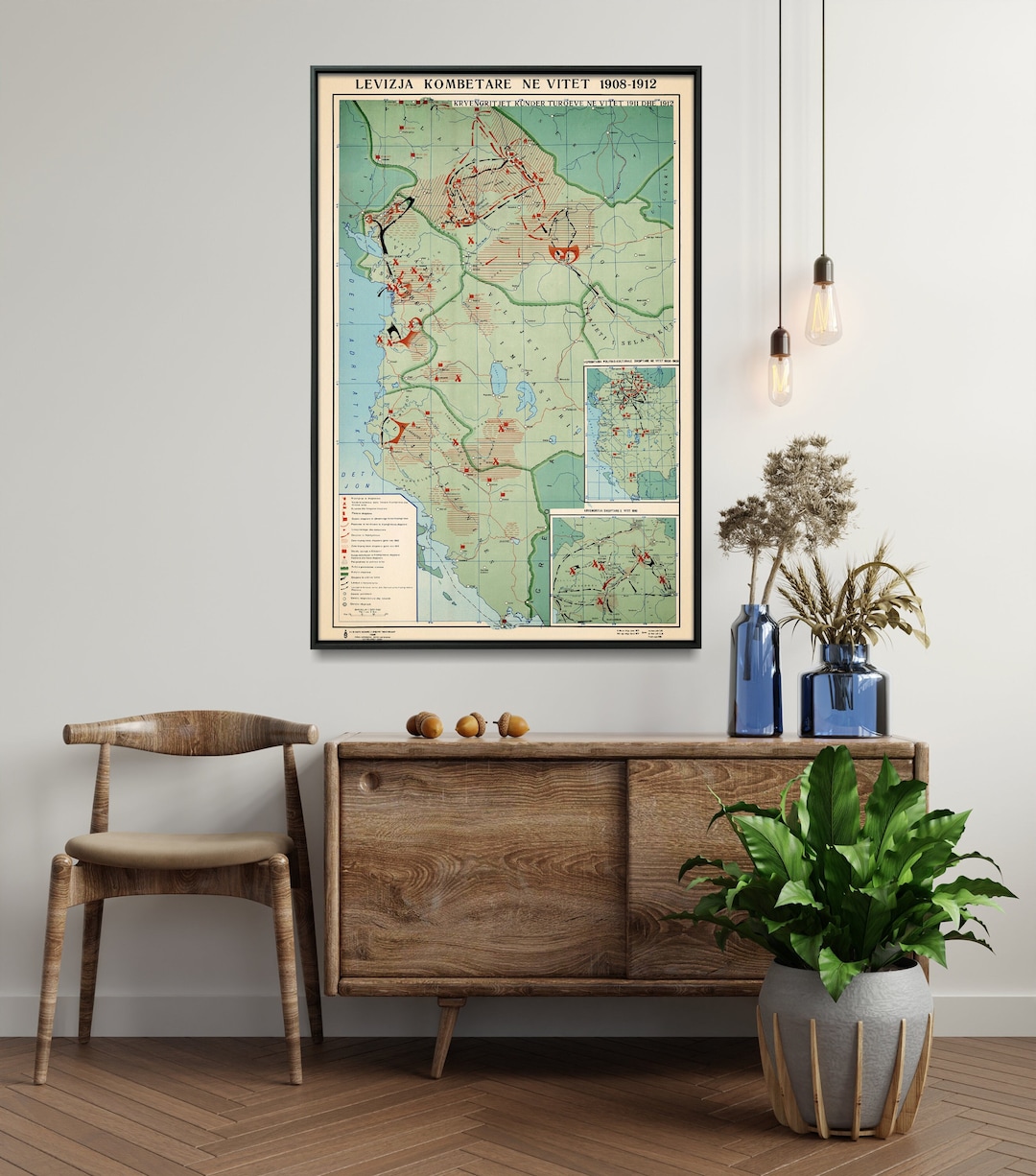 Albania Vintage Map Print, Albanian Map Poster, Home Wall Art Gift - Etsy