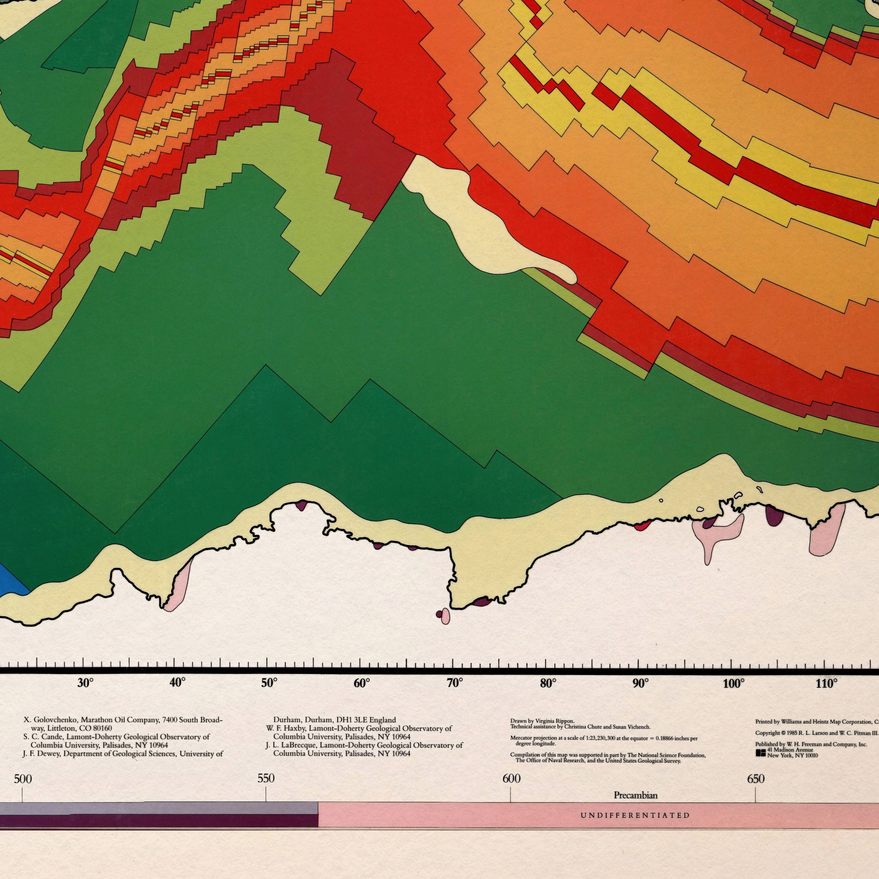 Geological World Map Geological Ocean Chart Pictorial Map - Etsy Australia