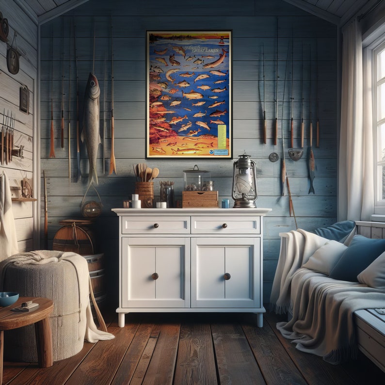 Great Lakes Fishes Vintage Poster – Native Species Wall Art - Etsy UK