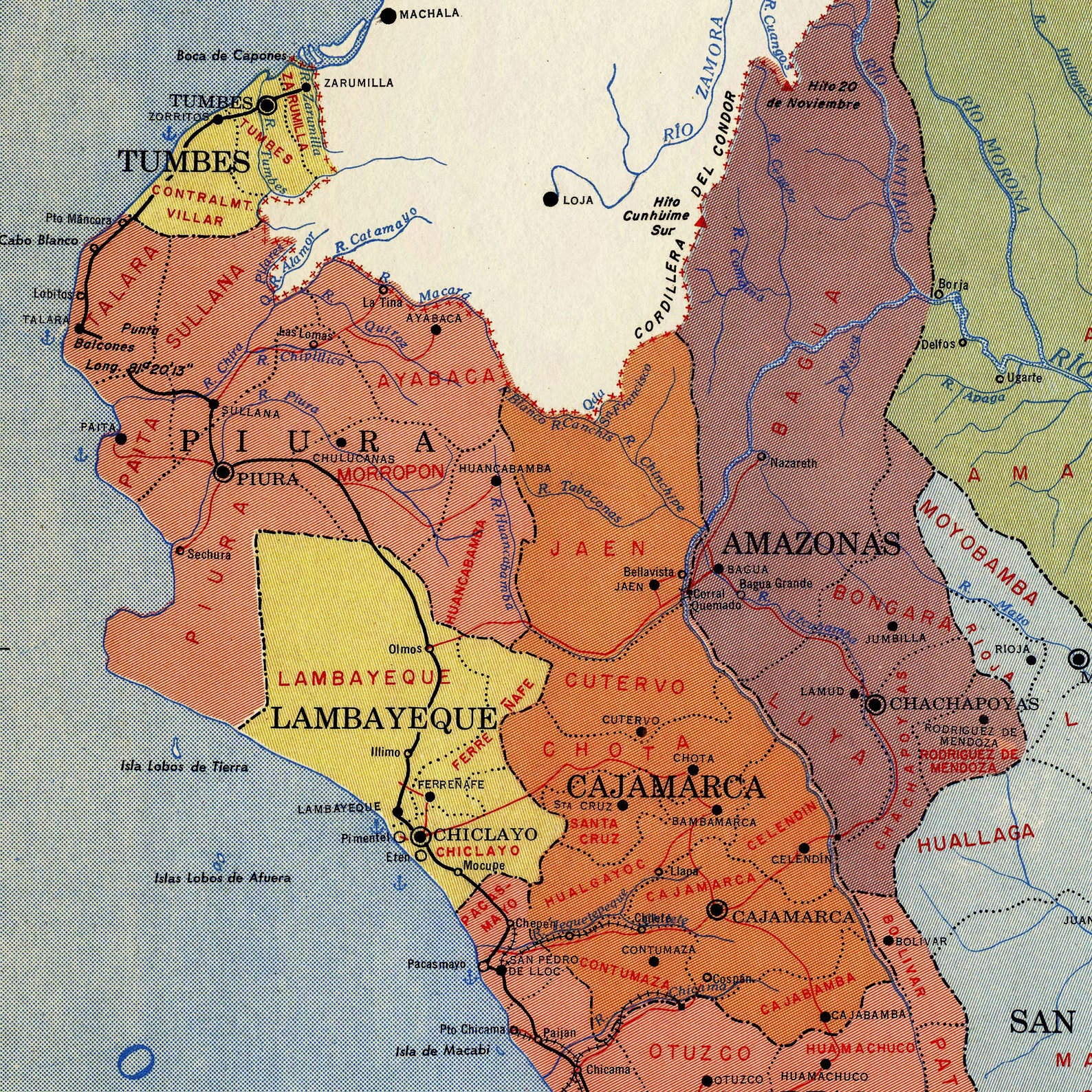 Peru Vintage Map Print Old Map of Peru Peruvian Home Decor - Etsy