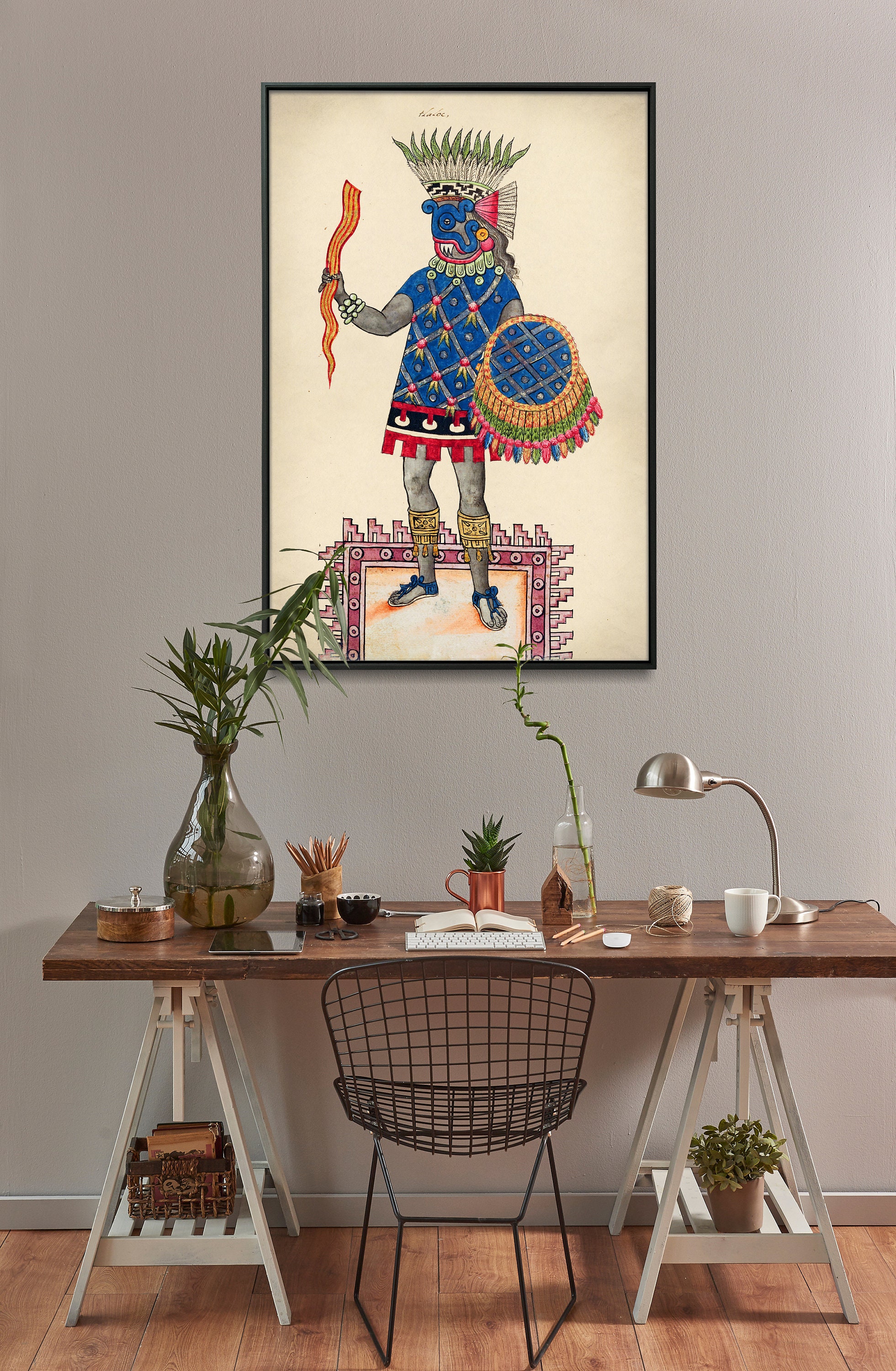 Tlaloc Aztec God of Rain Wall Art Print of a Vintage Poster - Etsy