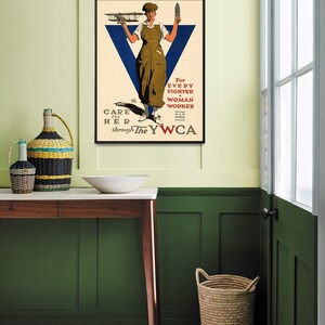 Factory Girl Vintage Poster Print World War One Propaganda Wall Art ...