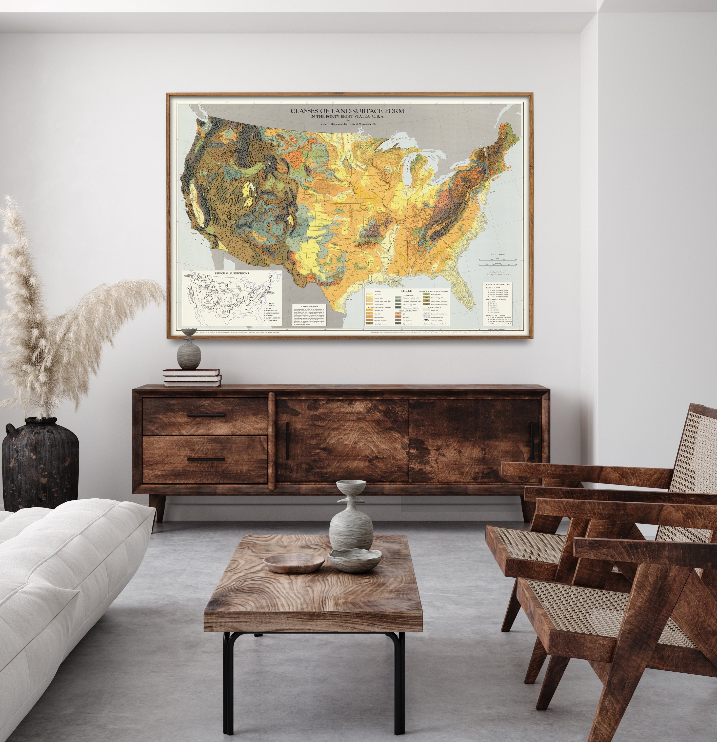 Soil Map of United States Vintage USA Geologic Map Print Us - Etsy