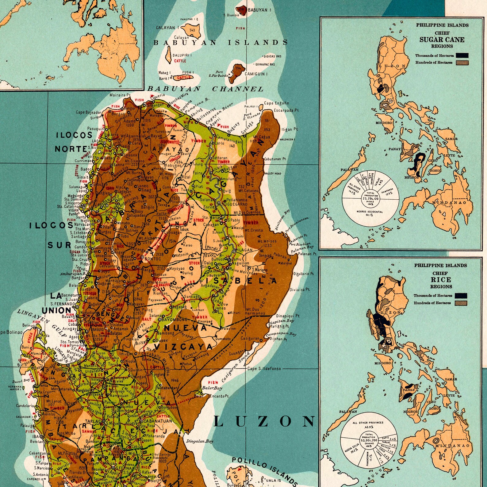 Philippine Islands Vintage Map Poster Philippines Art Print - Etsy