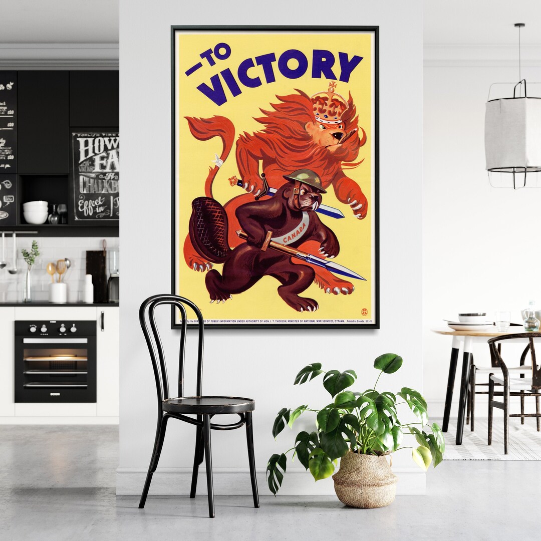 World War 2 Poster WW2 Wall Art British WW2 Print Great Britain, Canada ...