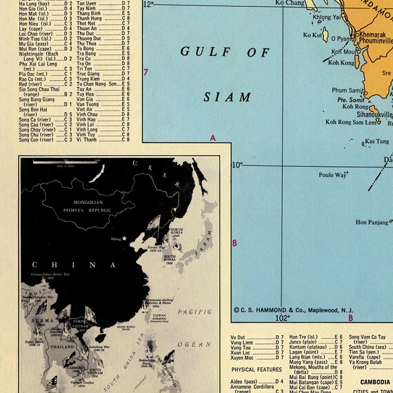 Annam Cordillera Map