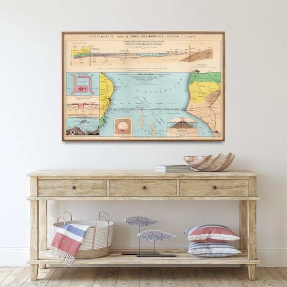 English Channel Tunnel Map