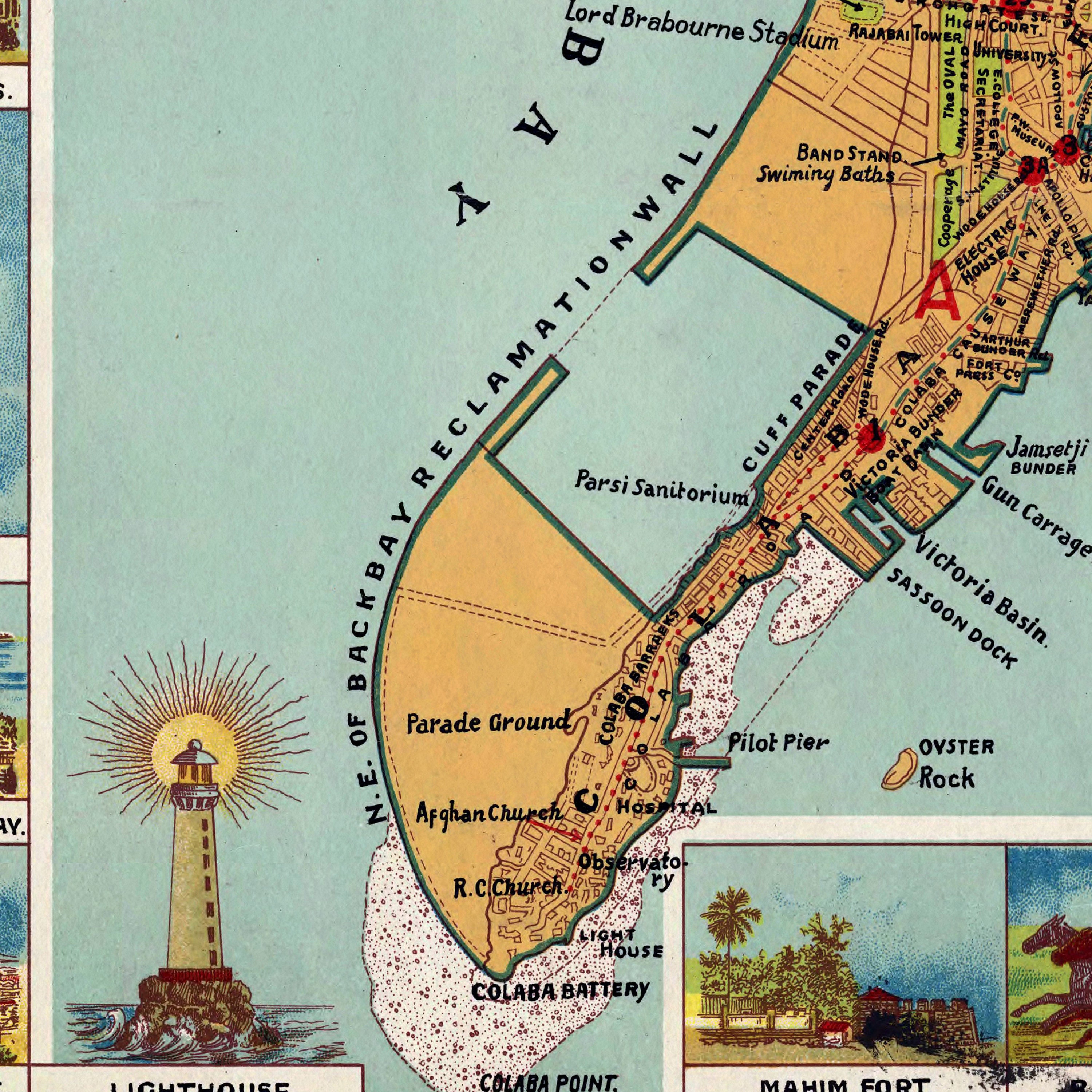 Vintage Mumbai Map Print Mumbai Map Wall Art India Home - Etsy