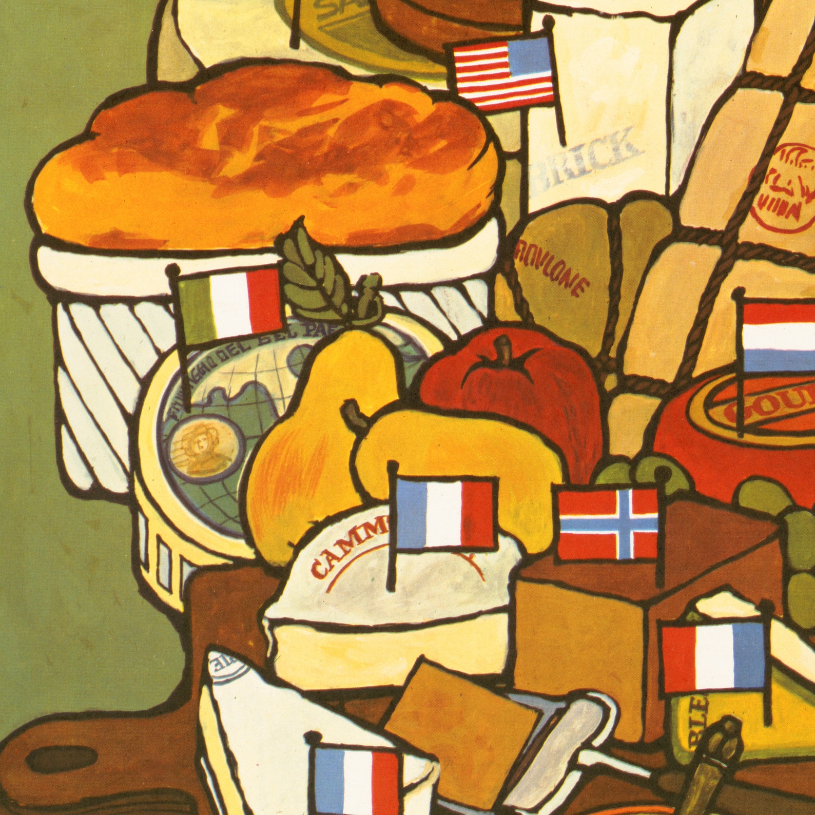 Vintage Cheese Kitchen Wall Art Print Restaurant Art Decor - Etsy