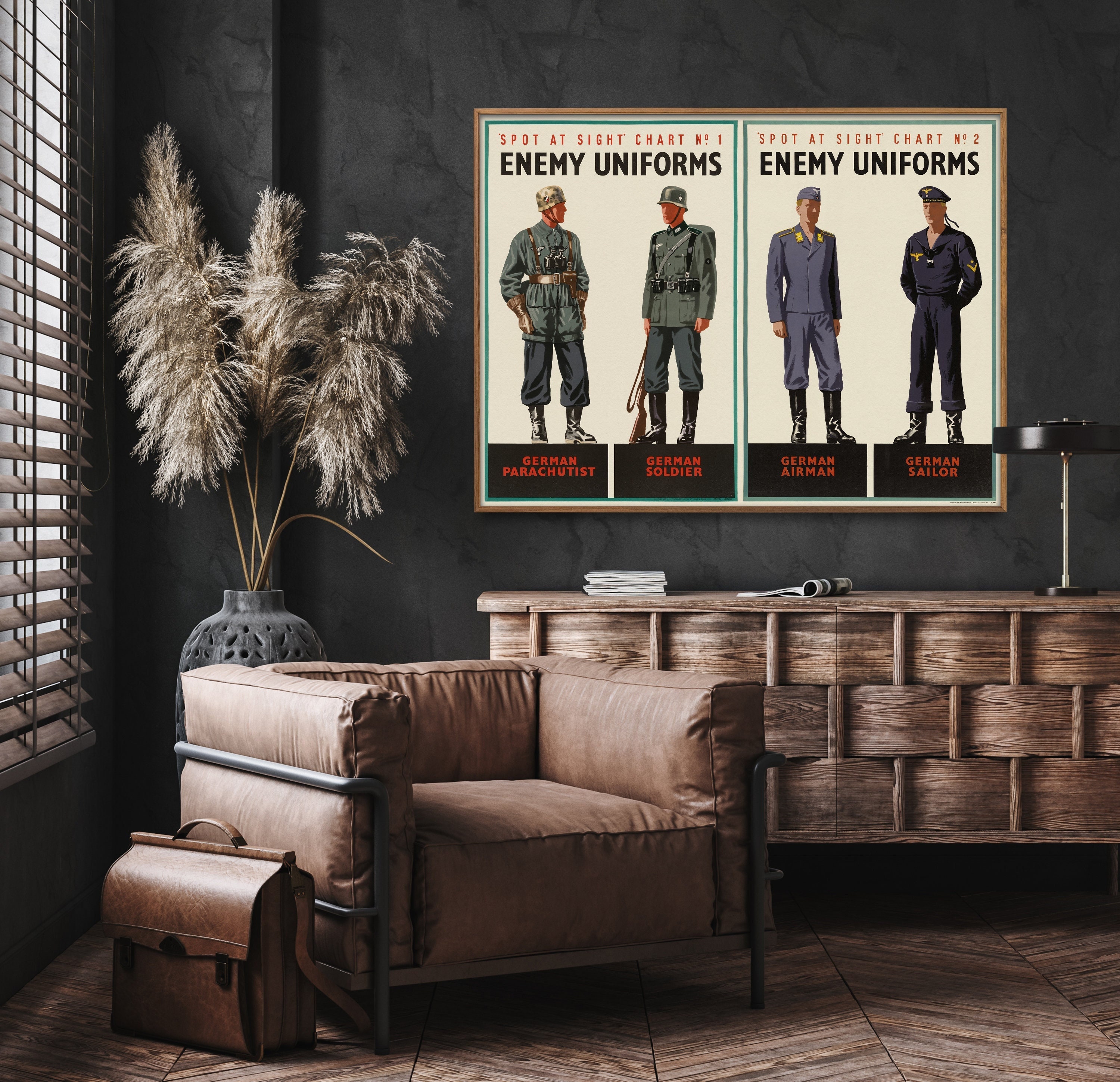 World War 2 German Uniforms Chart WW2 British Propaganda - Etsy