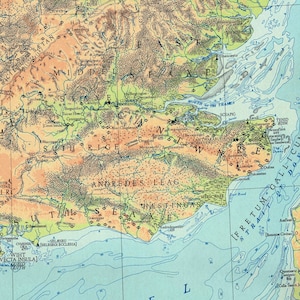 Dark Ages Britain Vintage Map Print| Great Britain Map Poster| Roman ...