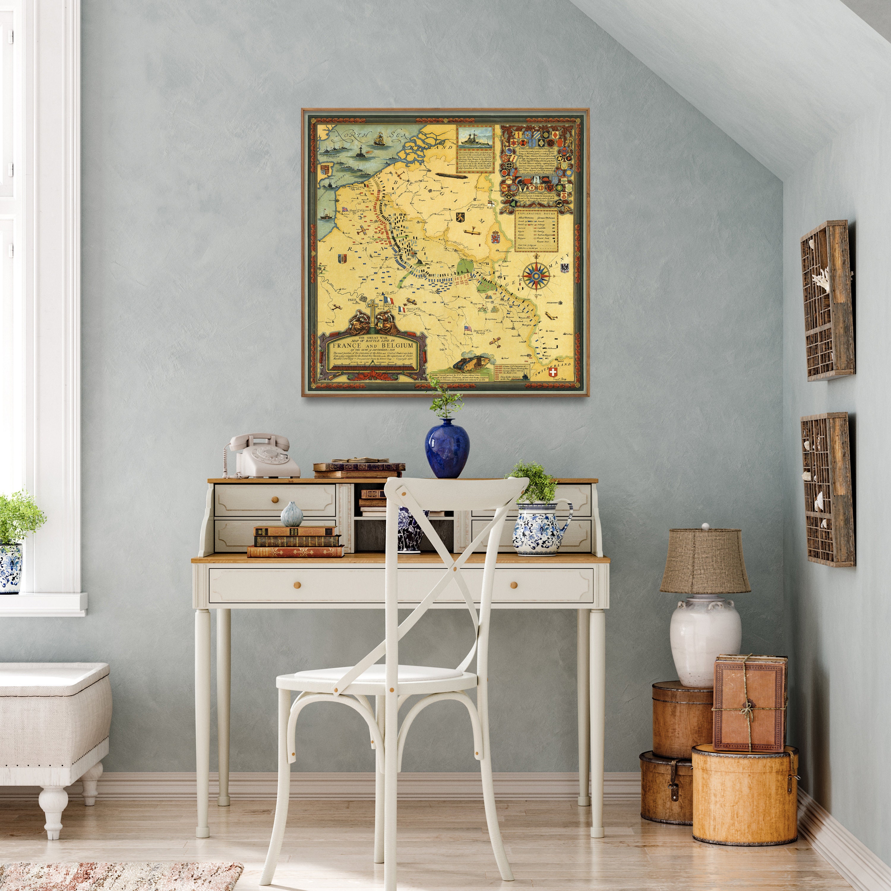 The Great War Map World War 1 Map World War 1 Poster France - Etsy