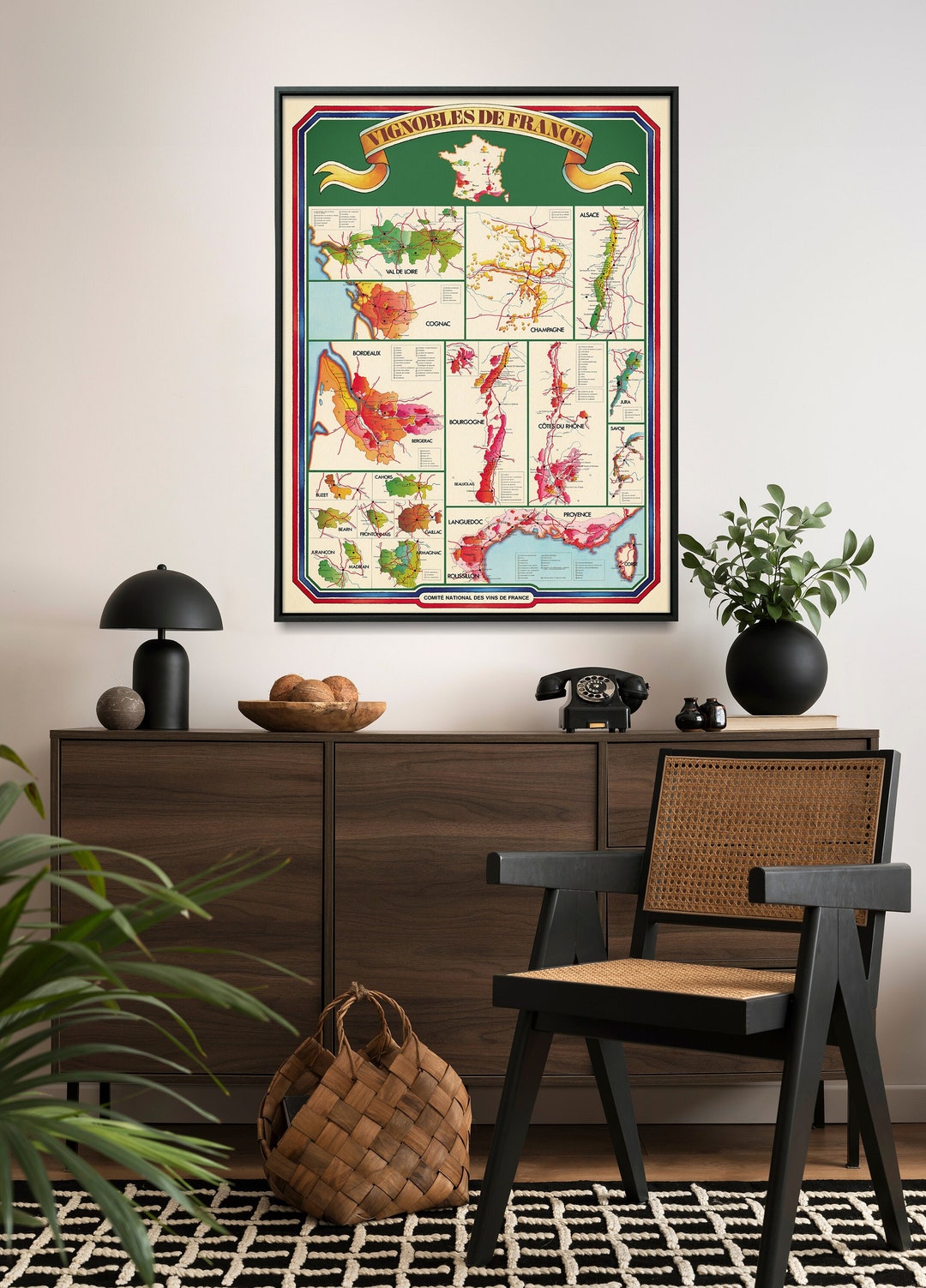 Wine Map of France Vineyards in France Dining, Restaurant, Kitchen ...