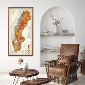 Geological Map of Sweden| Geologic Sweden Map| Geology Map| Science ...