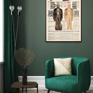 Biblical Chart of Man Vintage Poster: Body & Soul Wall Art - Etsy