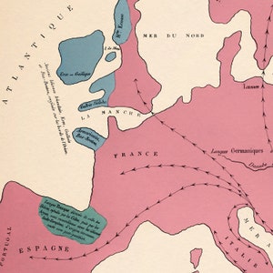 Ancient Languages Movement - Vintage Chart Print, Linguist Wall Art ...