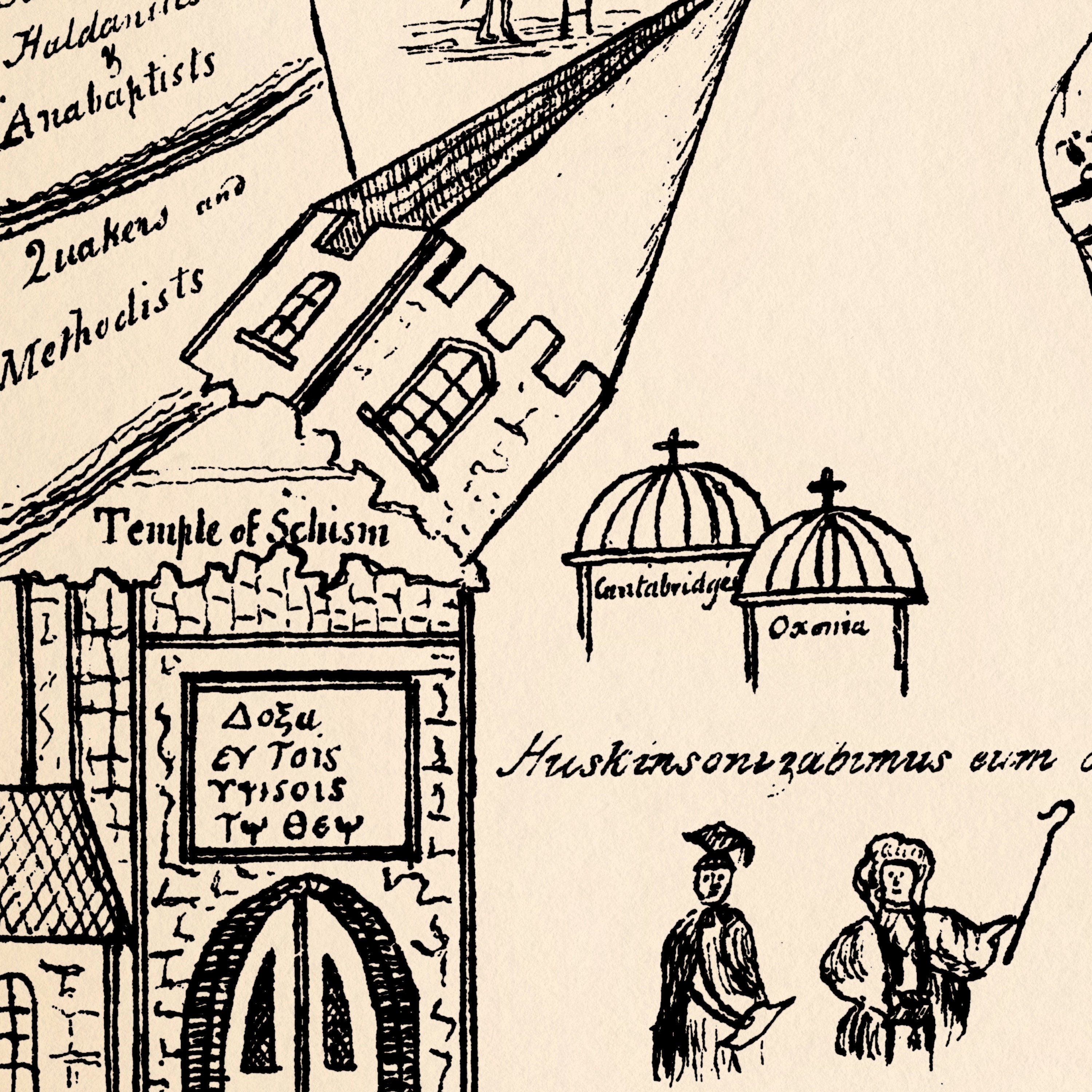 March of Intellect Vintage Chart Print| Political Satire Poster| Wall ...