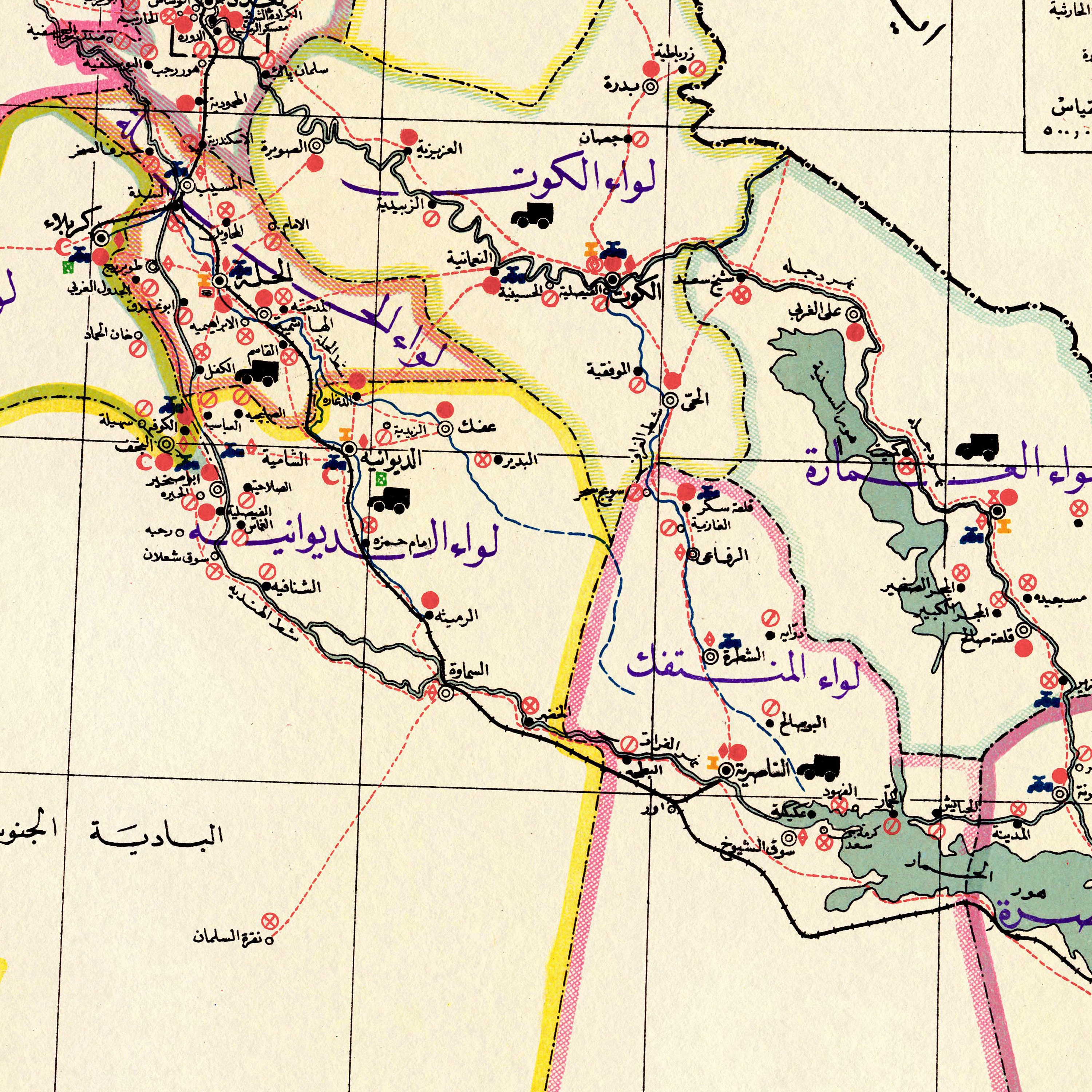 Arabic Map of Iraq Vintage Map Print Iraq Map Wall Art - Etsy