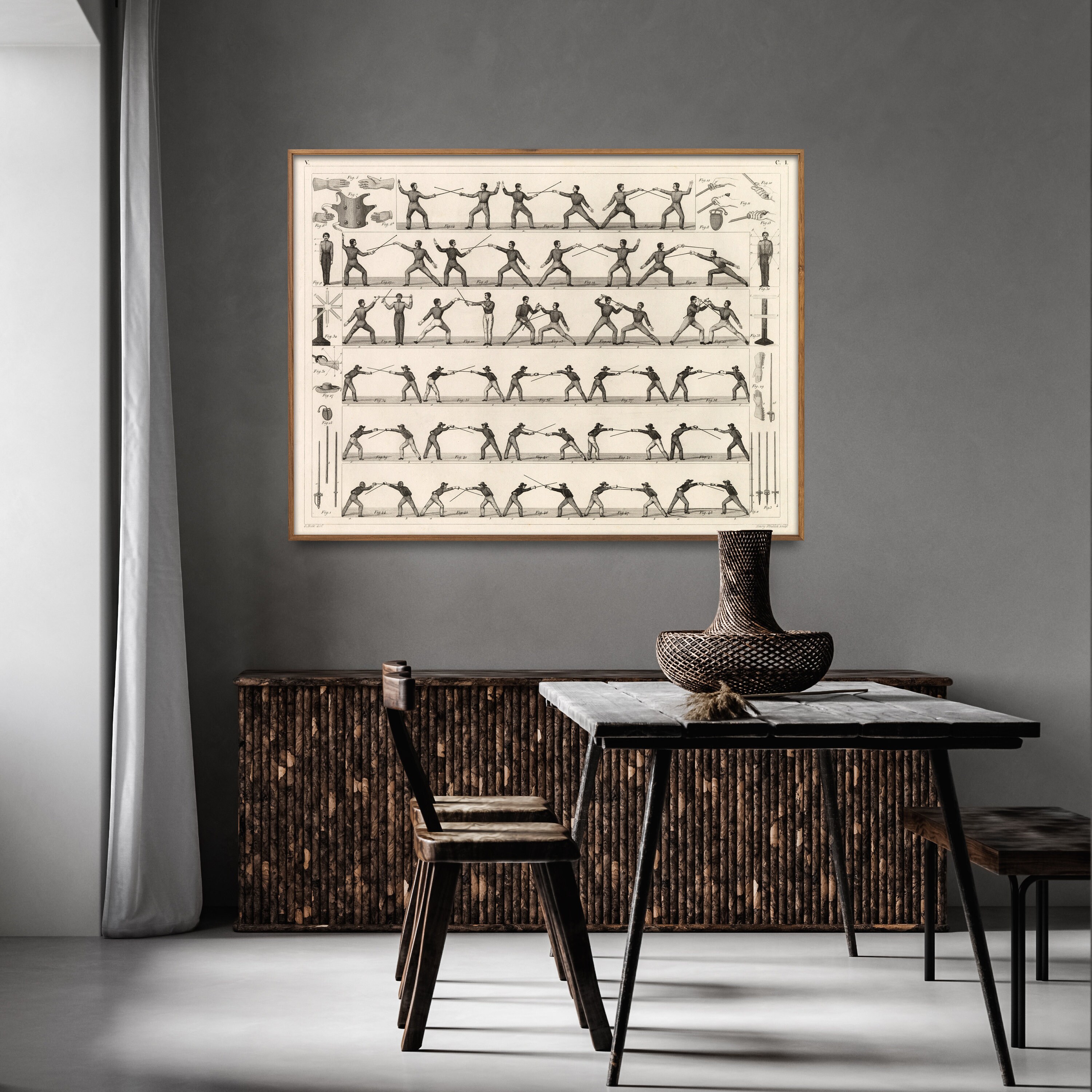 Vintage Fencing Chart Print Fencing Poster Fencing Gift Wall - Etsy