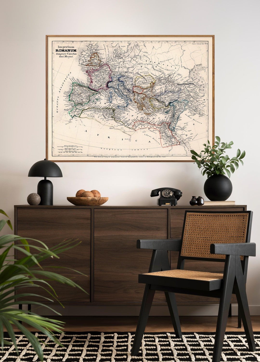 Imperium Romanum - Vintage Roman Empire Map, Historical Wall Art Home ...