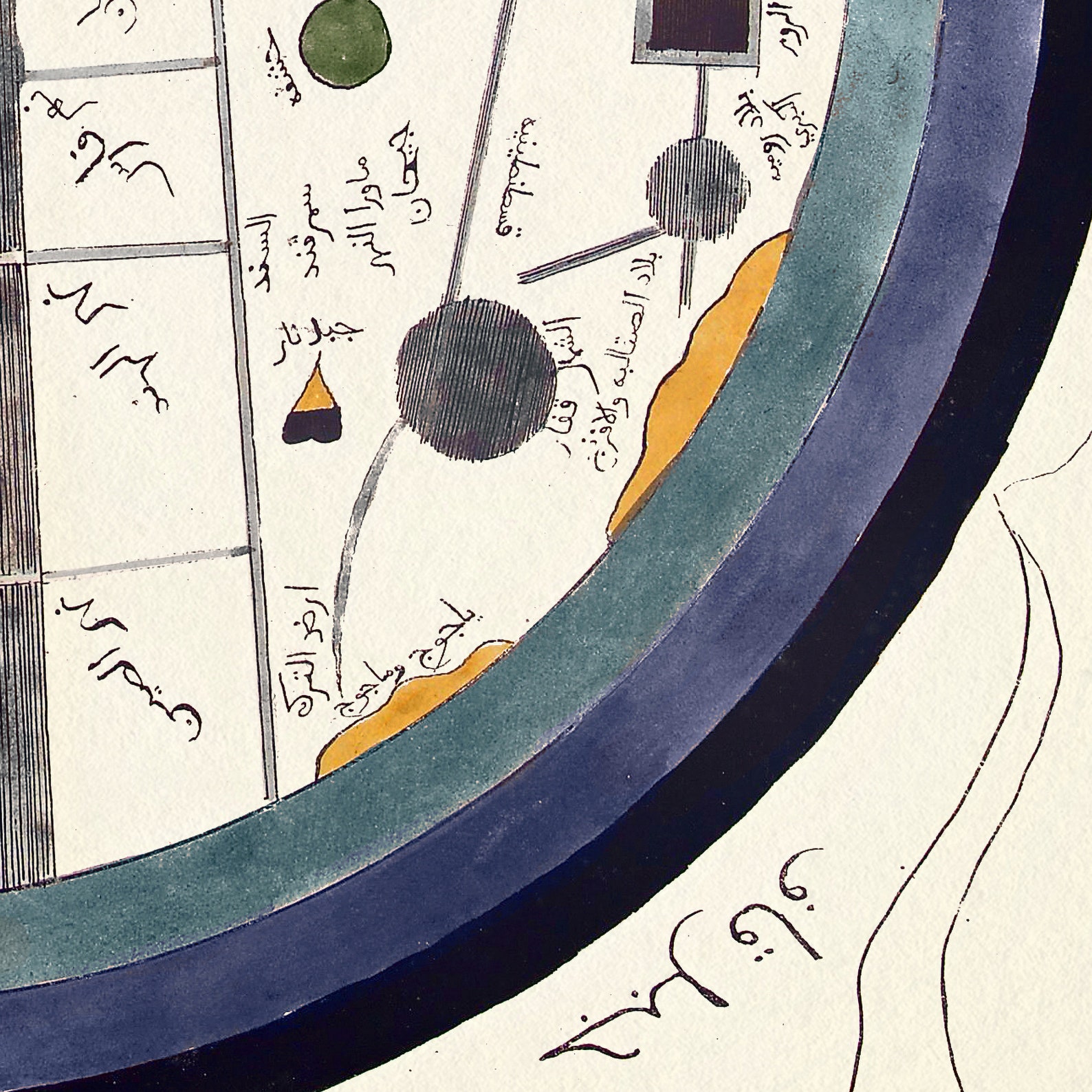 Ancient Islamic Map of the World Arabic World Map Print - Etsy