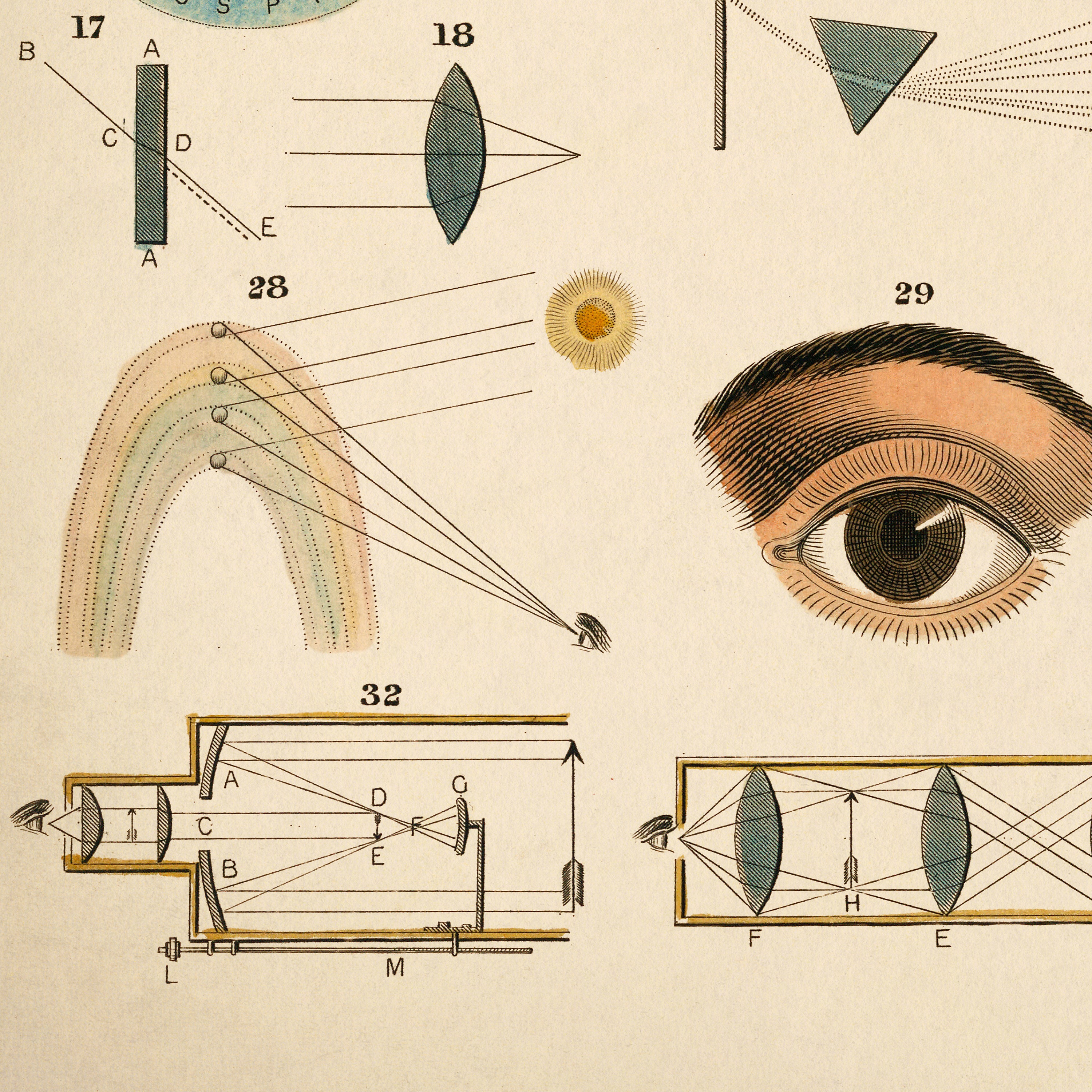 Vintage Science Poster Optics Wall Art Scientific - Etsy