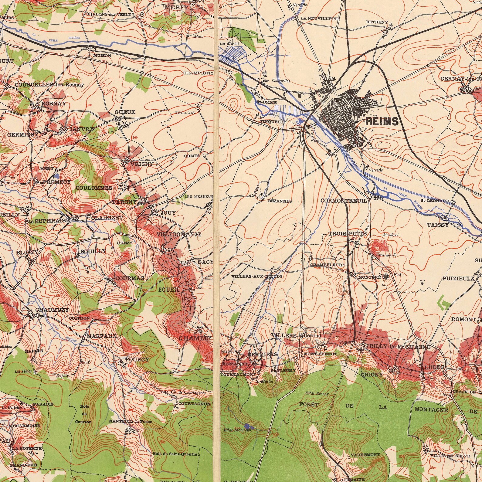 Champagne Wine Map Vineyards and Wine-culture France Wine - Etsy